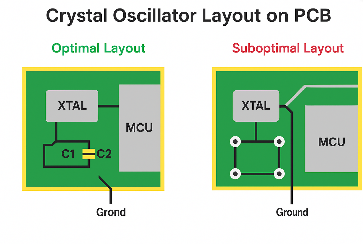 How to Lay Out a Crystal Oscillator on a PCB